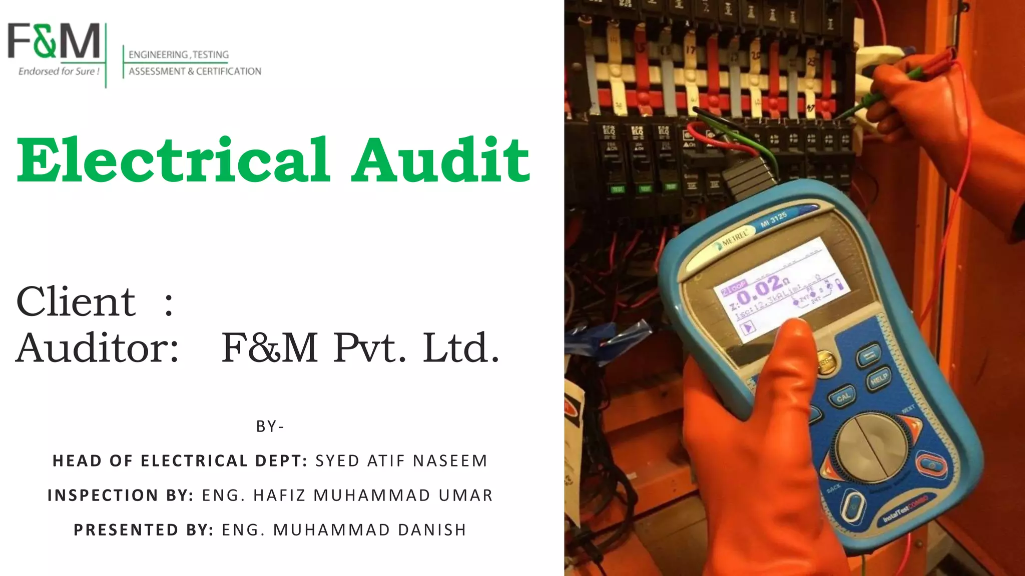 Electrical Audit (Bill's Inc ).pptx