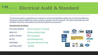 Electrical Audit (Bill's Inc ).pptx