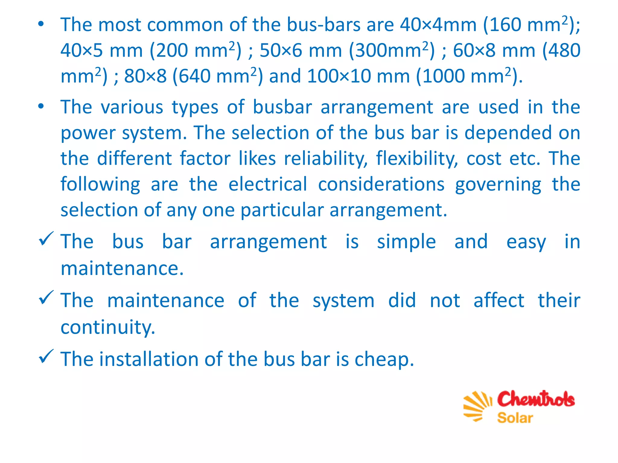 Electrical bus bar and its types | PDF