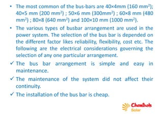 Electrical bus bar and its types | PDF
