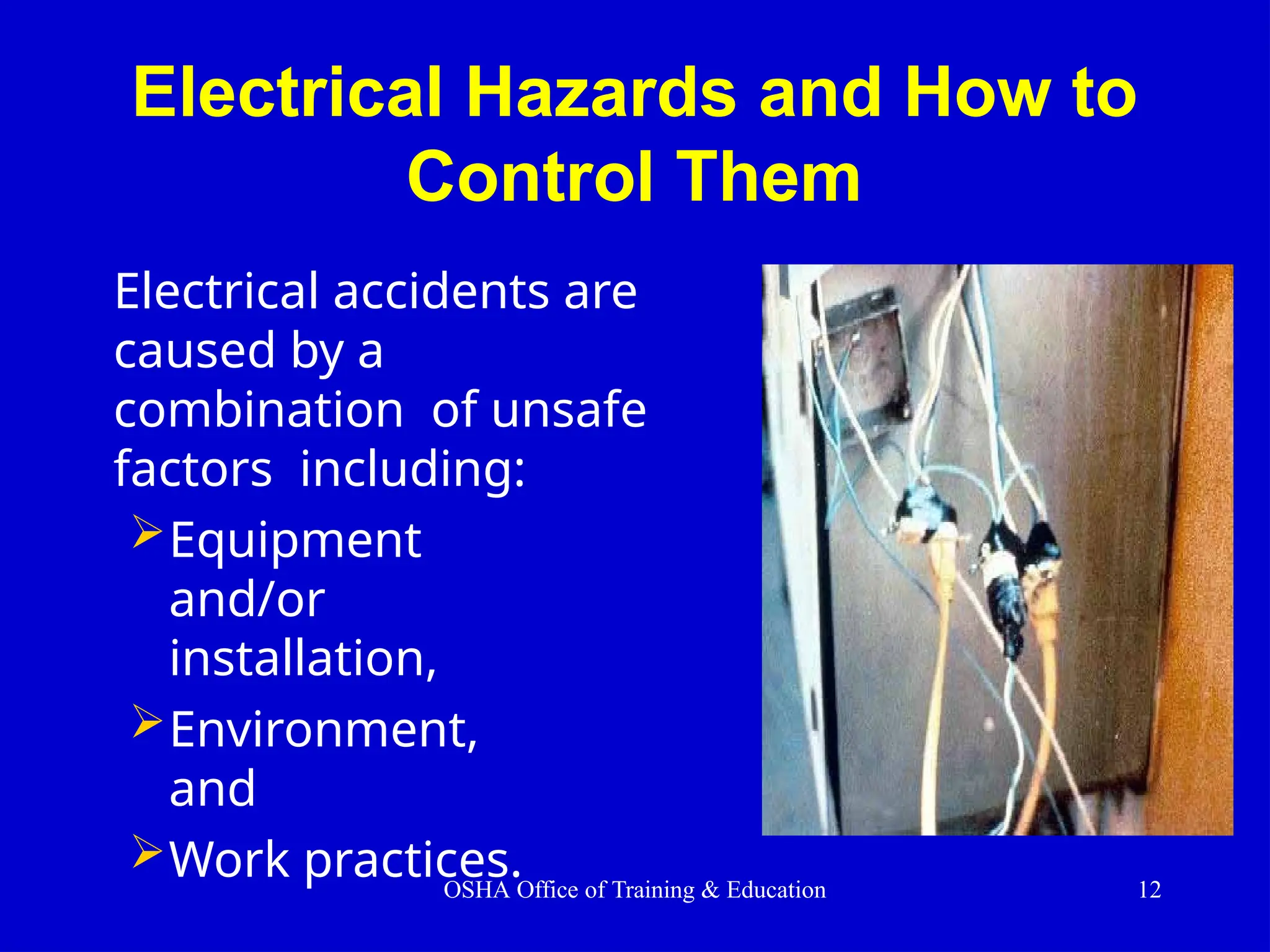 electrical_c.pptx during eletrical work hazards and their precoution | PPT