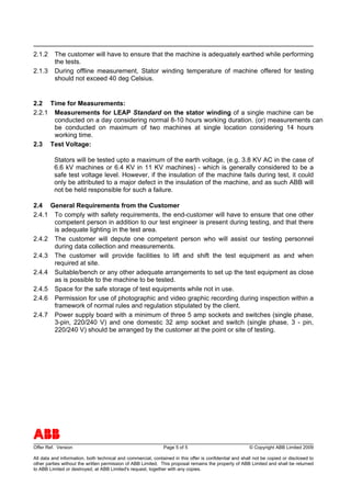 Electrical Checks And Measurements And Customer Requirements LEAP | PDF