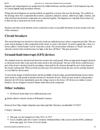 Electrical circuit simple english wikipedia, the free encyclopedia | PDF