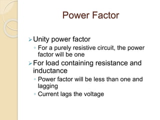 Electrical circuit 2 ( Capacitor , Conductor, Inductor ,Power factor) | PPT