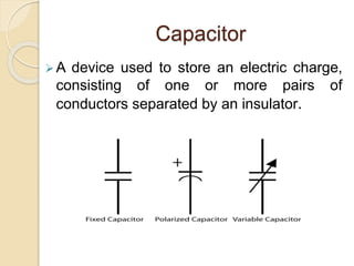 Electrical circuit 2 ( Capacitor , Conductor, Inductor ,Power factor) | PPT