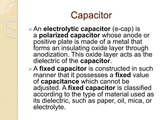 Electrical circuit 2 ( Capacitor , Conductor, Inductor ,Power factor) | PPT