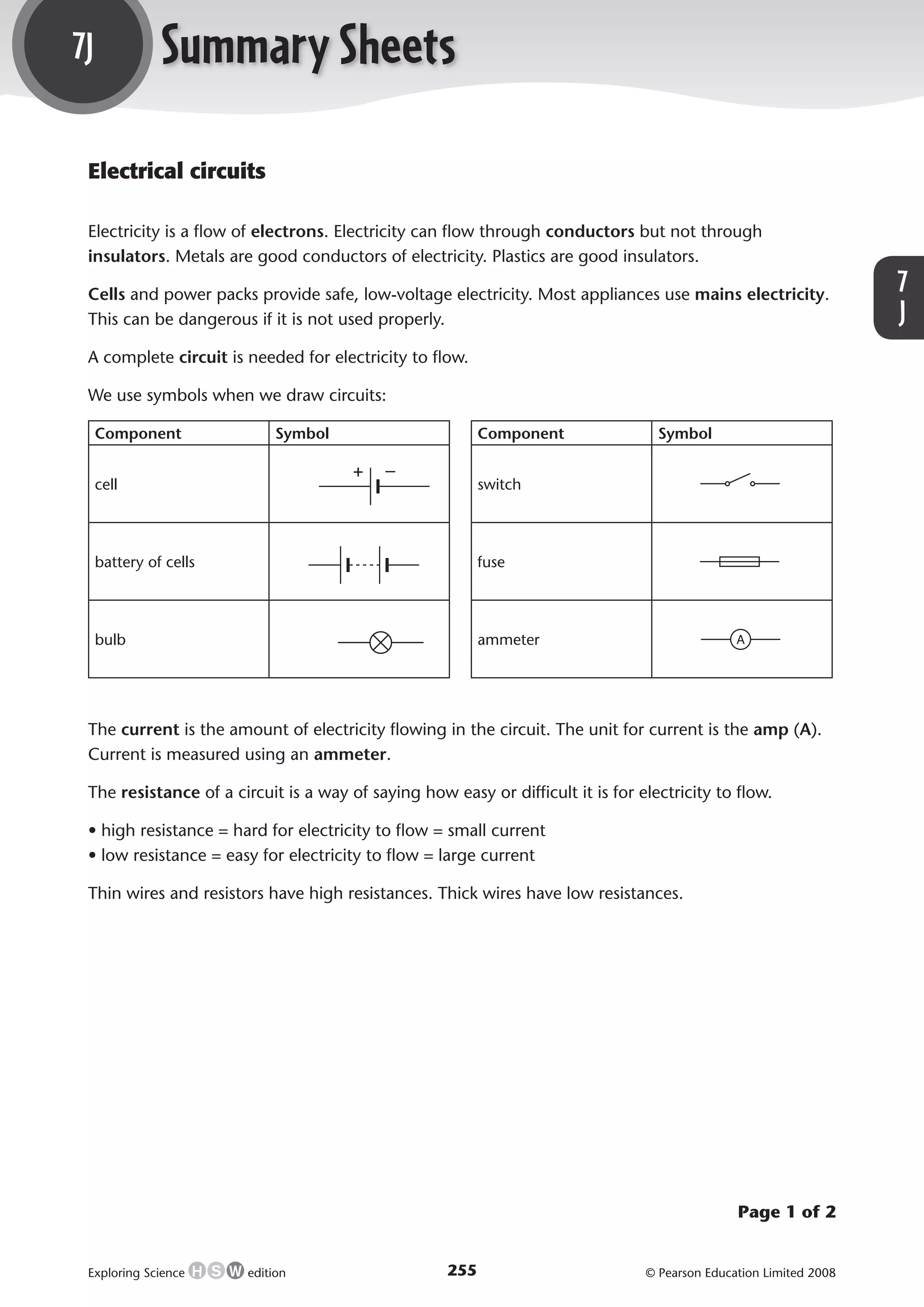 Electrical circuits | PDF