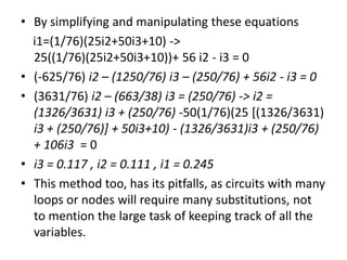 Electrical circuits in concept of linear algebra | PPTX
