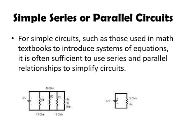 Electrical circuits in concept of linear algebra | PPTX | Physics | Science