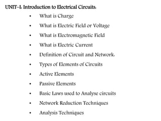 Electrical circuits (1) | PPTX
