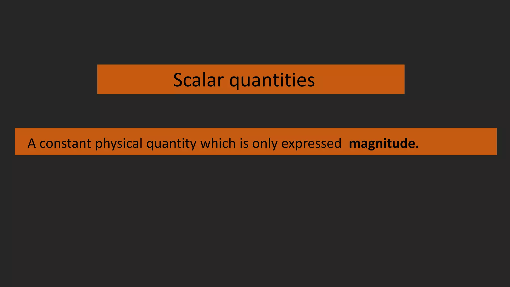 Scalar and Vector Quantity Explained ! | PPT