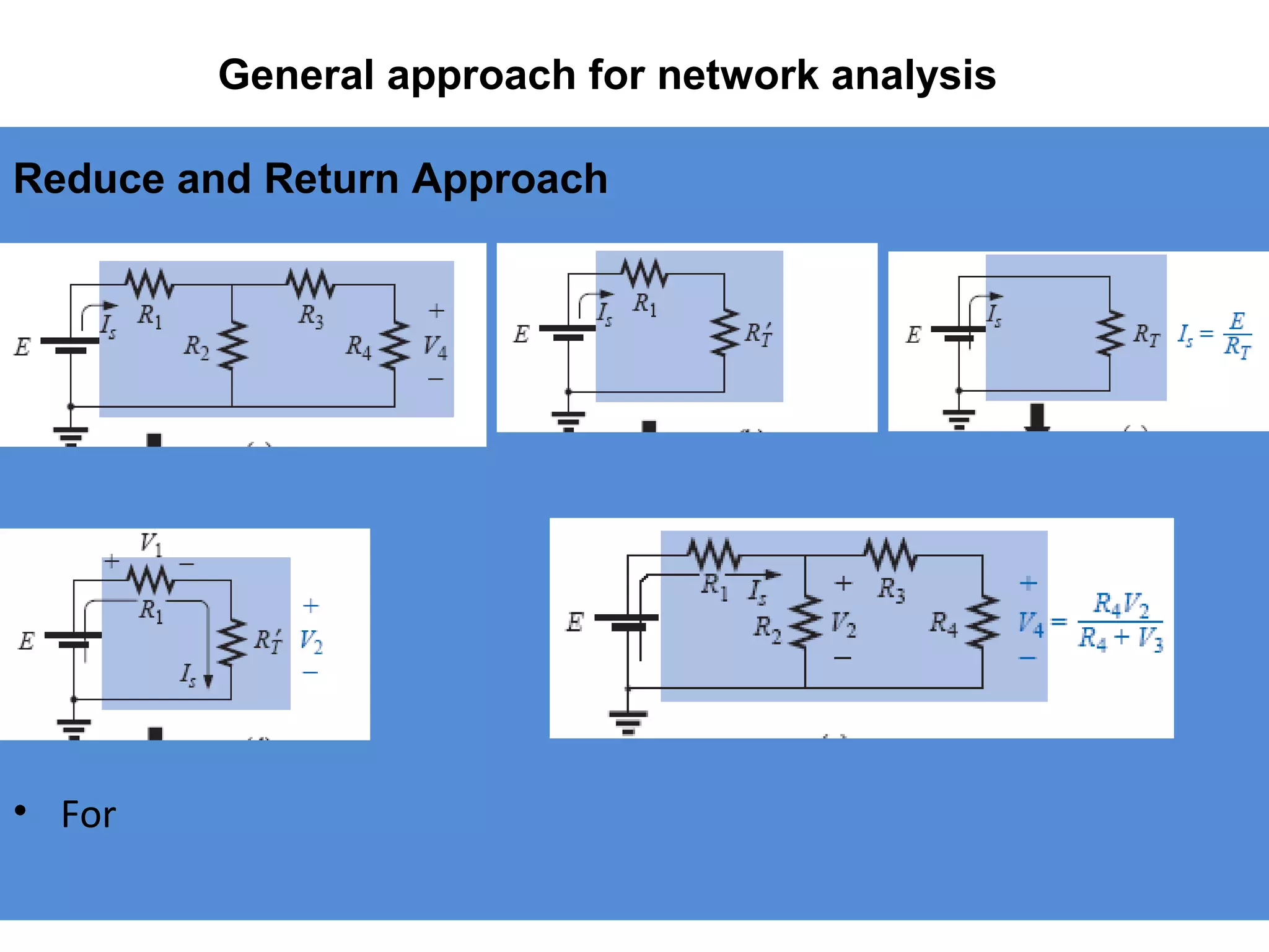 Electrical circuitsand methods of network analysis | PPT