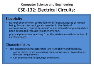 Electrical circuits cse 132 introduction | PPT
