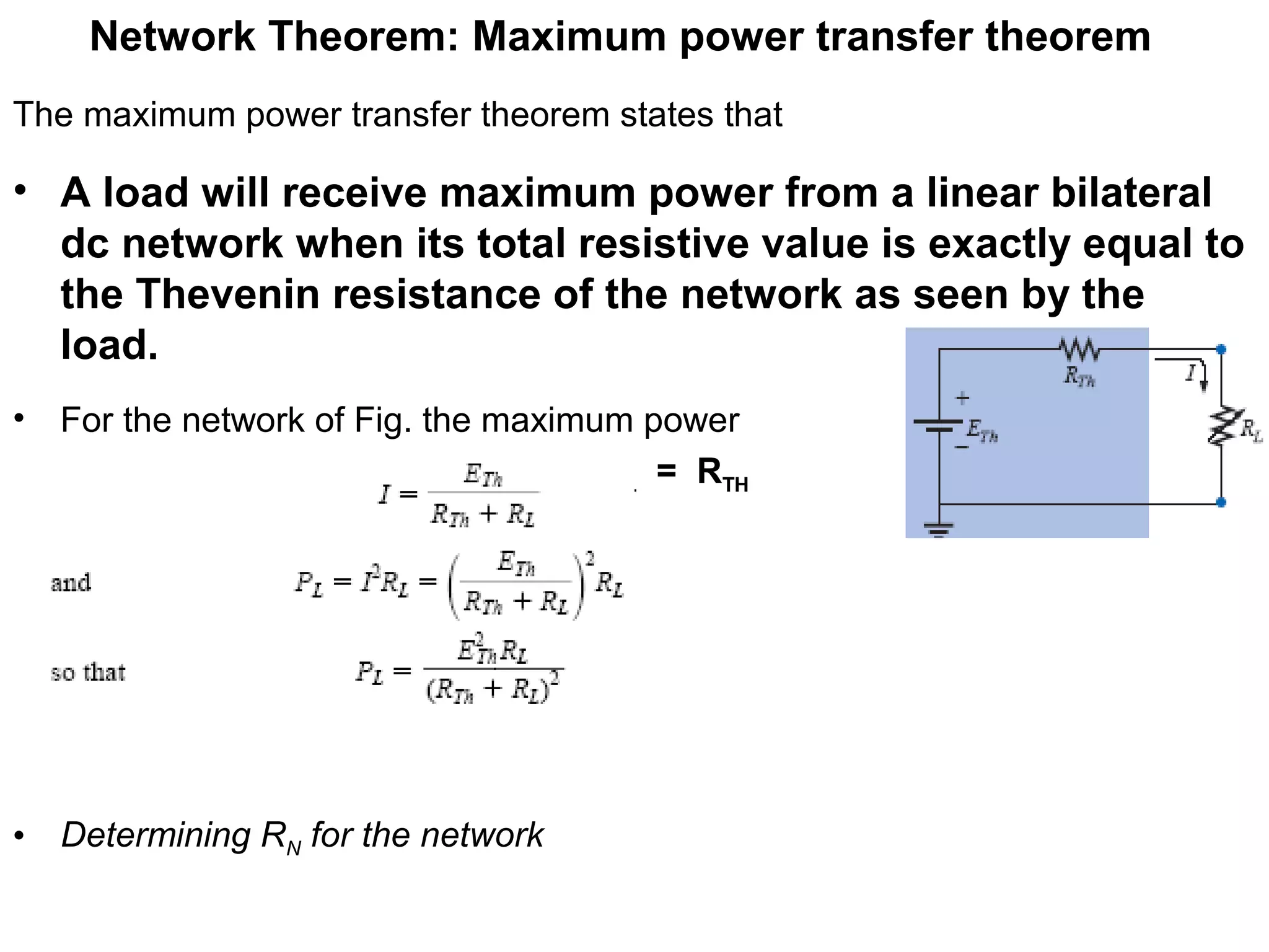Electrical circuits dc network theorem | PPT