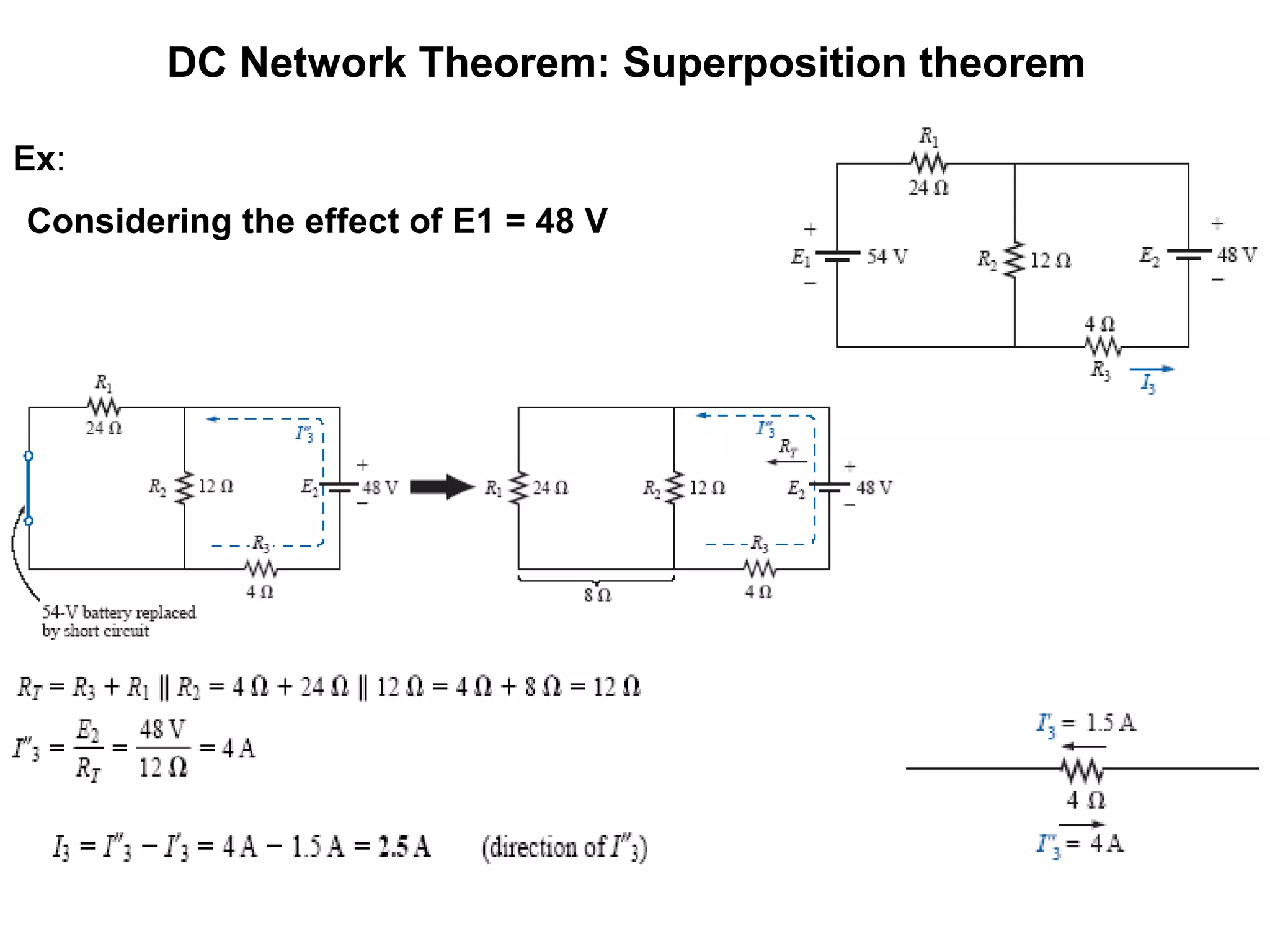 Electrical circuits dc network theorem | PPT