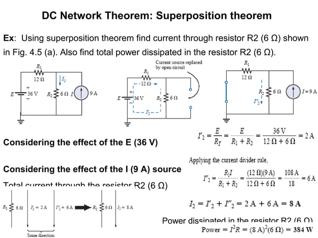 Electrical circuits dc network theorem | PPT | Computer Networking | Computing