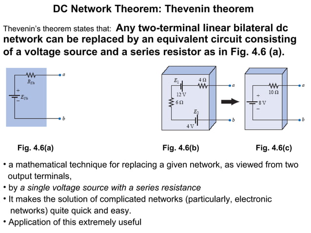 Electrical circuits dc network theorem | PPT | Computer Networking | Computing