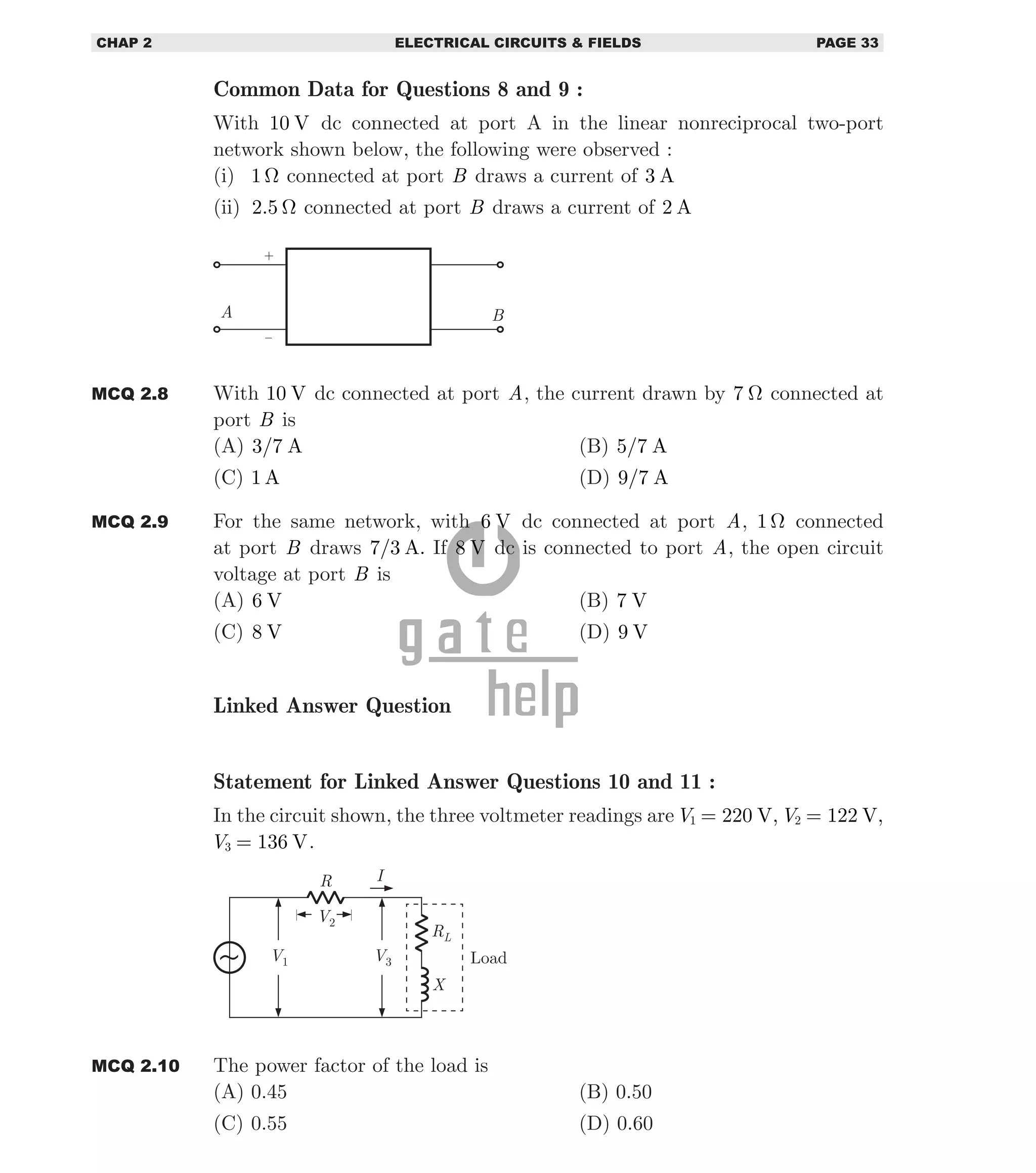 Electrical circuits & fields | PDF