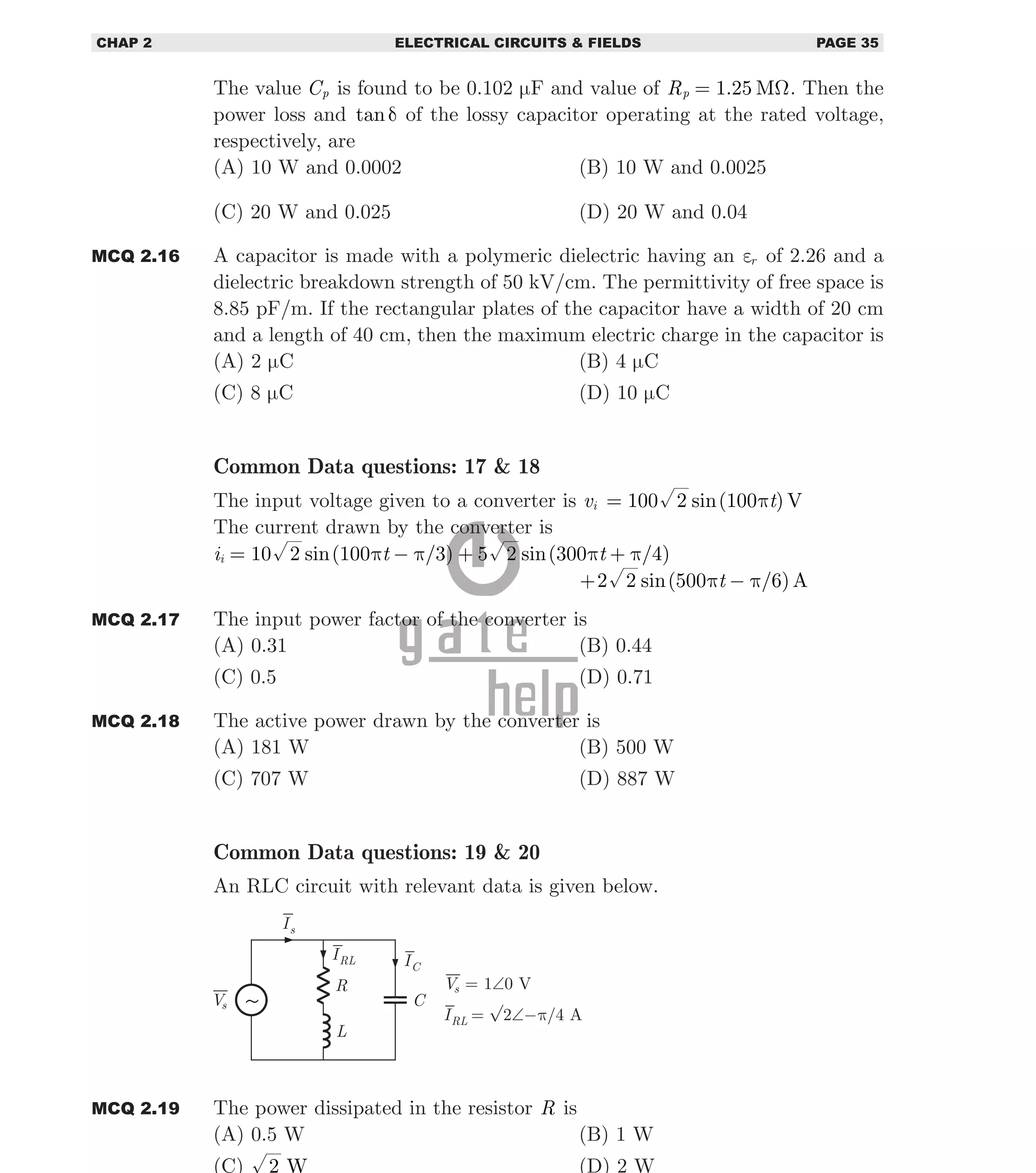 Electrical circuits & fields | PDF