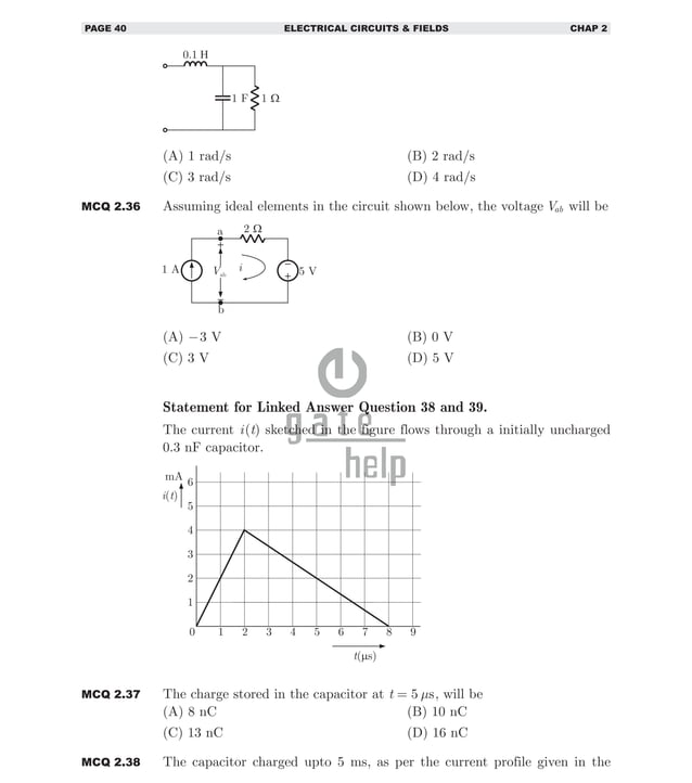 Electrical circuits & fields | PDF
