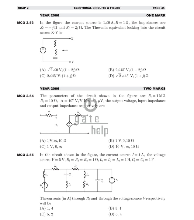 Electrical circuits & fields | PDF