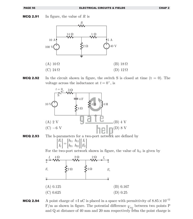 Electrical circuits & fields | PDF