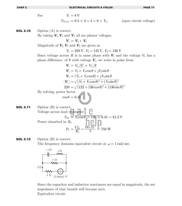 Electrical circuits & fields | PDF