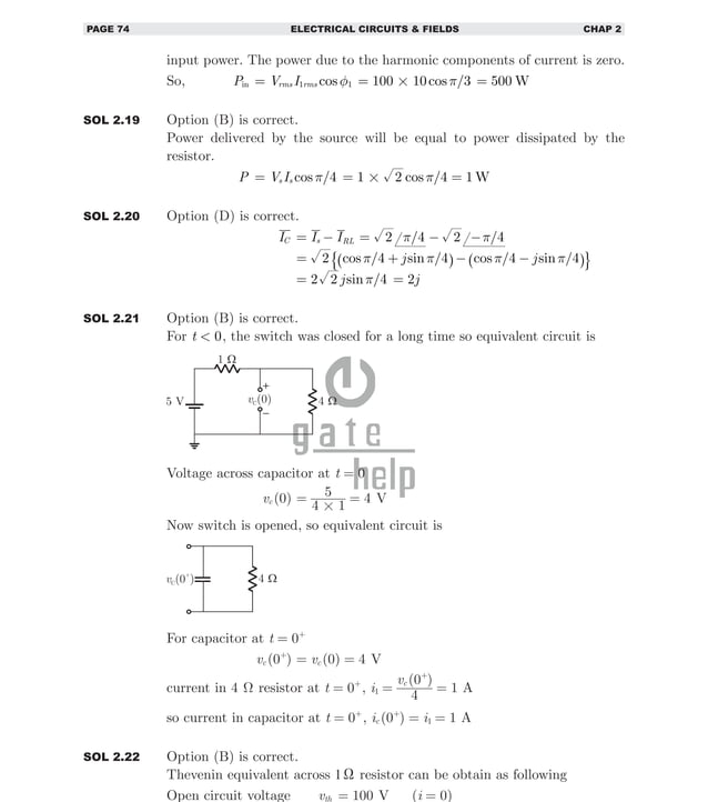 Electrical circuits & fields | PDF