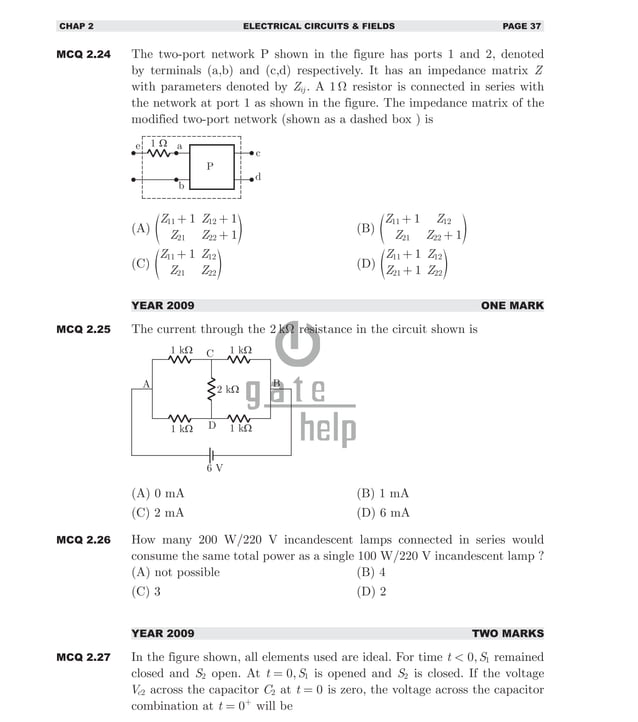 Electrical circuits & fields | PDF