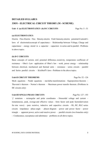 Electrical circuit theory | PDF
