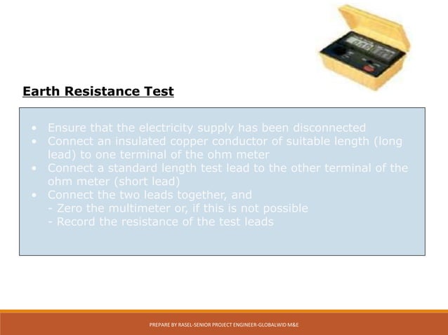 Electrical Common Test Procedure.ppt