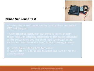 Electrical Common Test Procedure.ppt