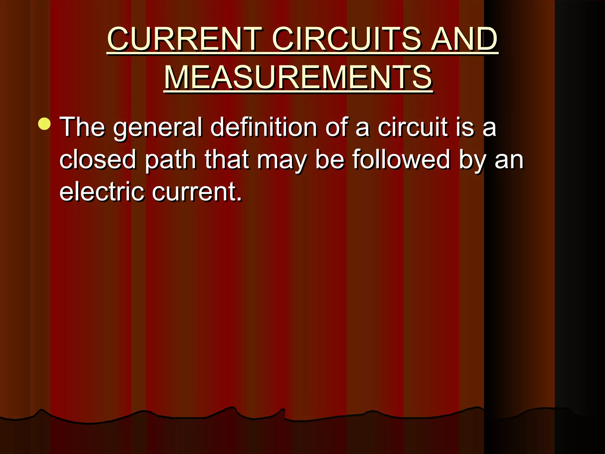 Electrical components and circuits | PPT