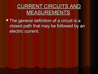 Electrical components and circuits | PPT