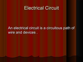 Electrical components and circuits | PPT
