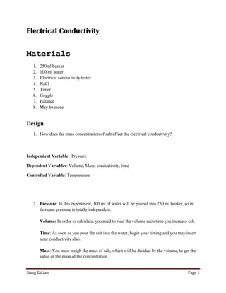 Electrical conductivity | DOCX