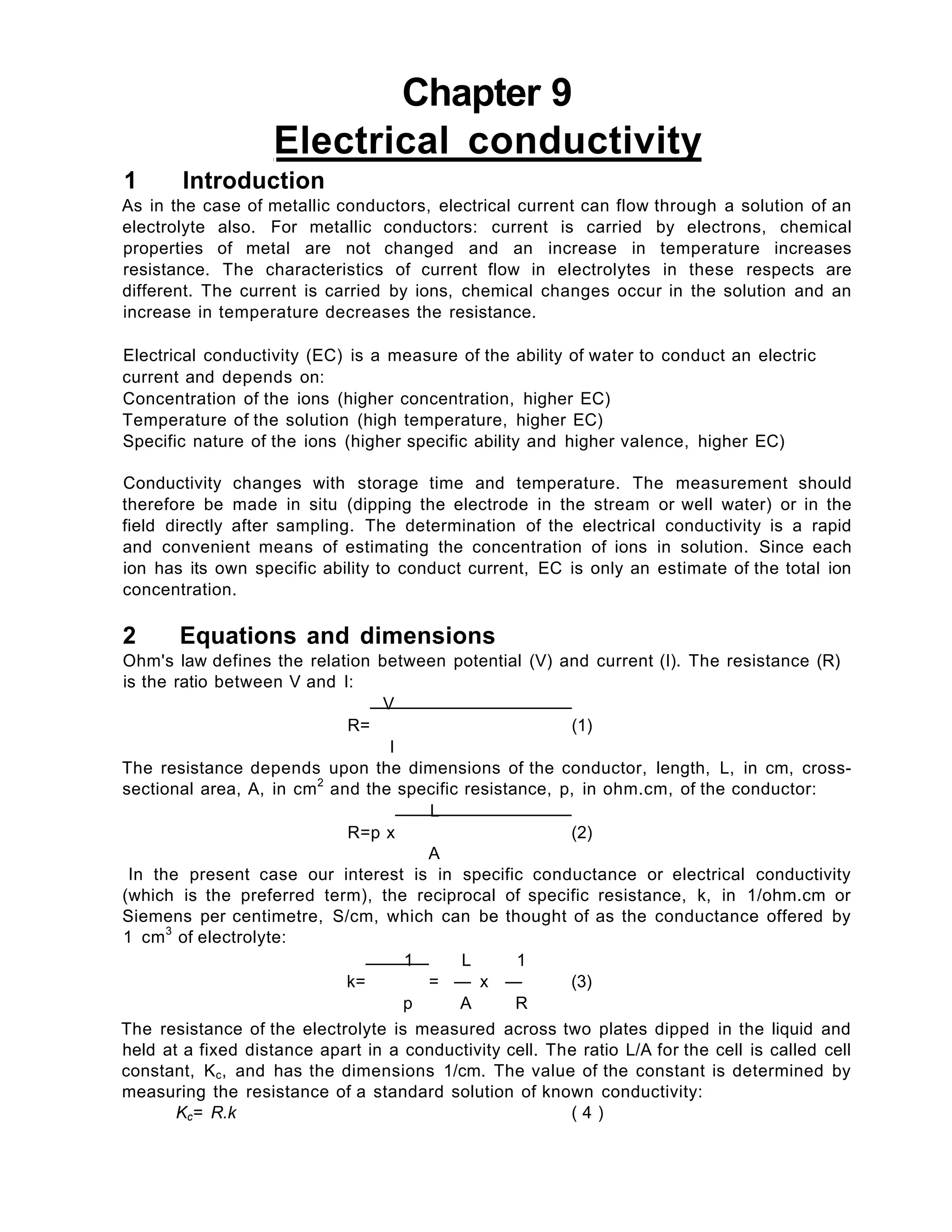 Electrical conductivity | PDF