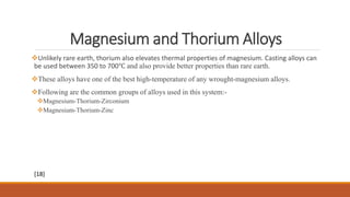 Electrical conductivity and mechcanical properties oi magnesium | PPTX