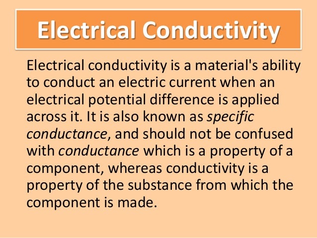Electrical conductivity