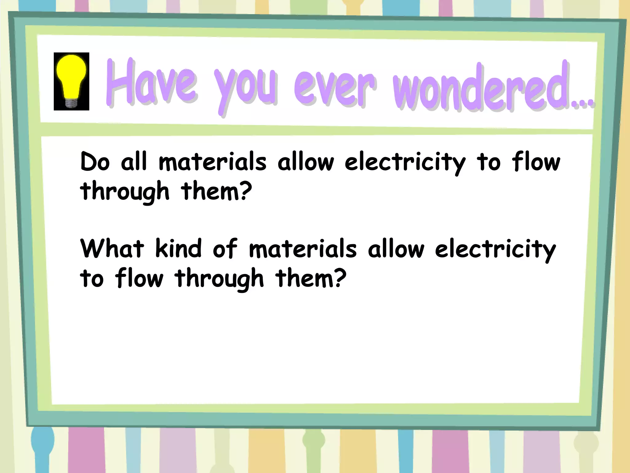 Electrical Conductors And Insulators | PPT