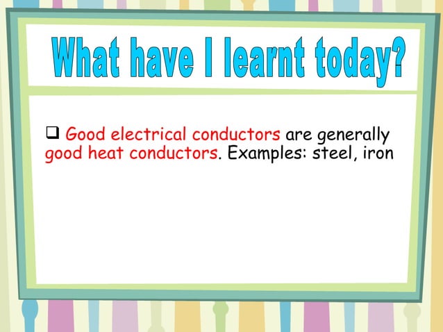Electrical Conductors And Insulators | PPT | Chemistry | Science