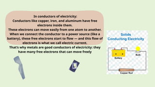 Electrical Conductors and Insulators Physics Presentation in an ...