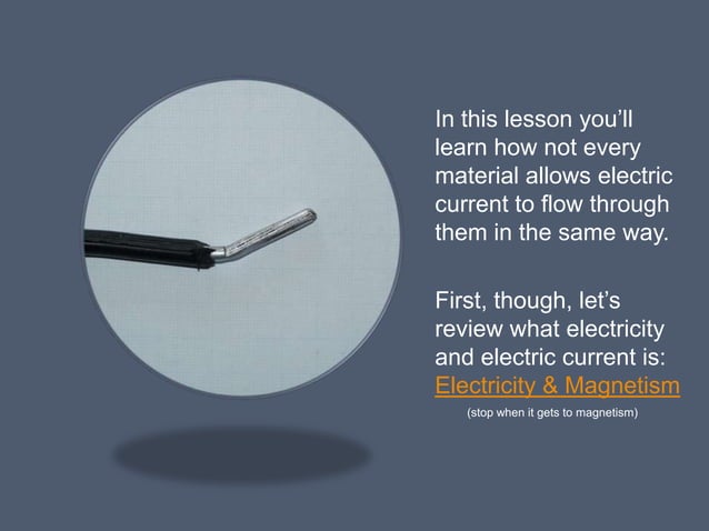 Electrical conductors & insulators | PPTX | Physics | Science