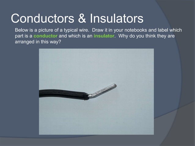 Electrical conductors & insulators | PPTX | Physics | Science