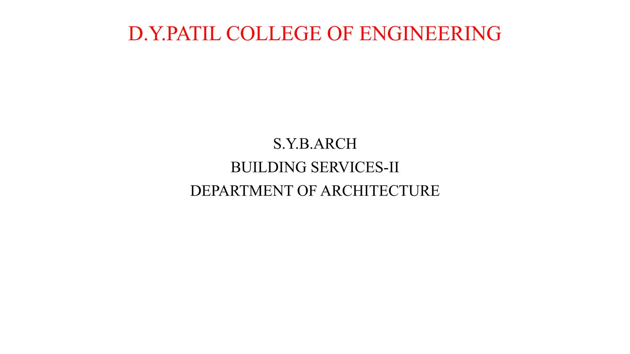 Electrical Control Panels S Y B Architecure Pptx