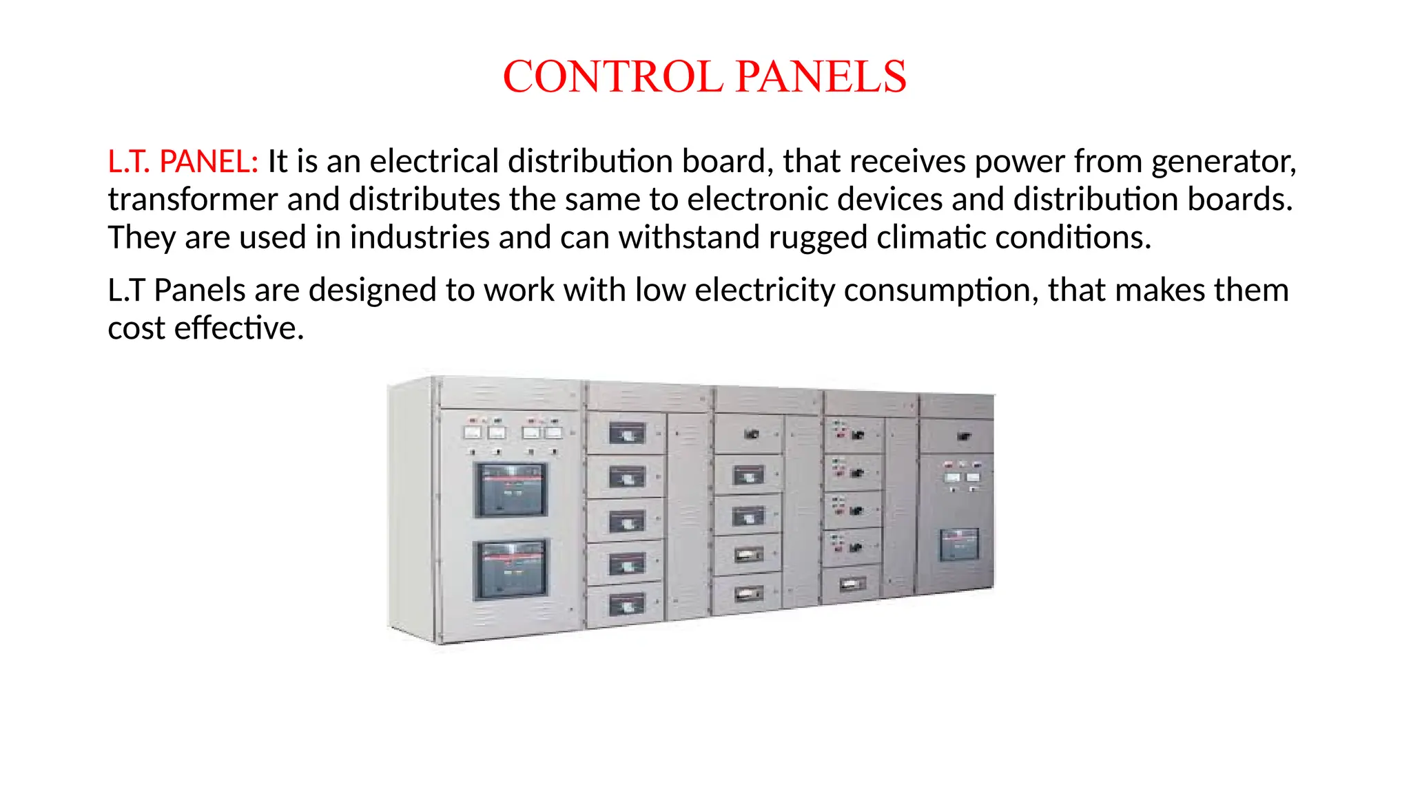 Electrical Control Panels S Y B Architecure Pptx