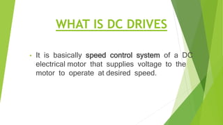 electrical dc drives ¹.pptx | Auto Technology | Automotive