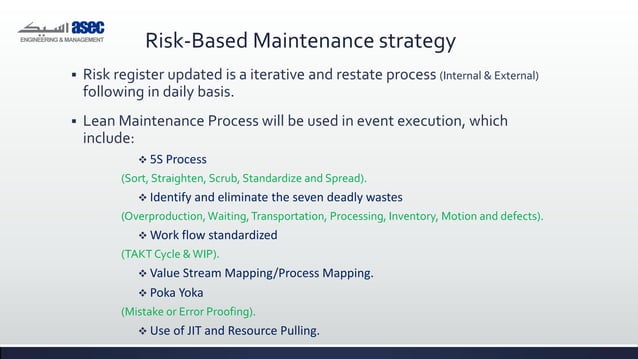 Electrical Department Maintenance Management Vision | PDF | Business ...