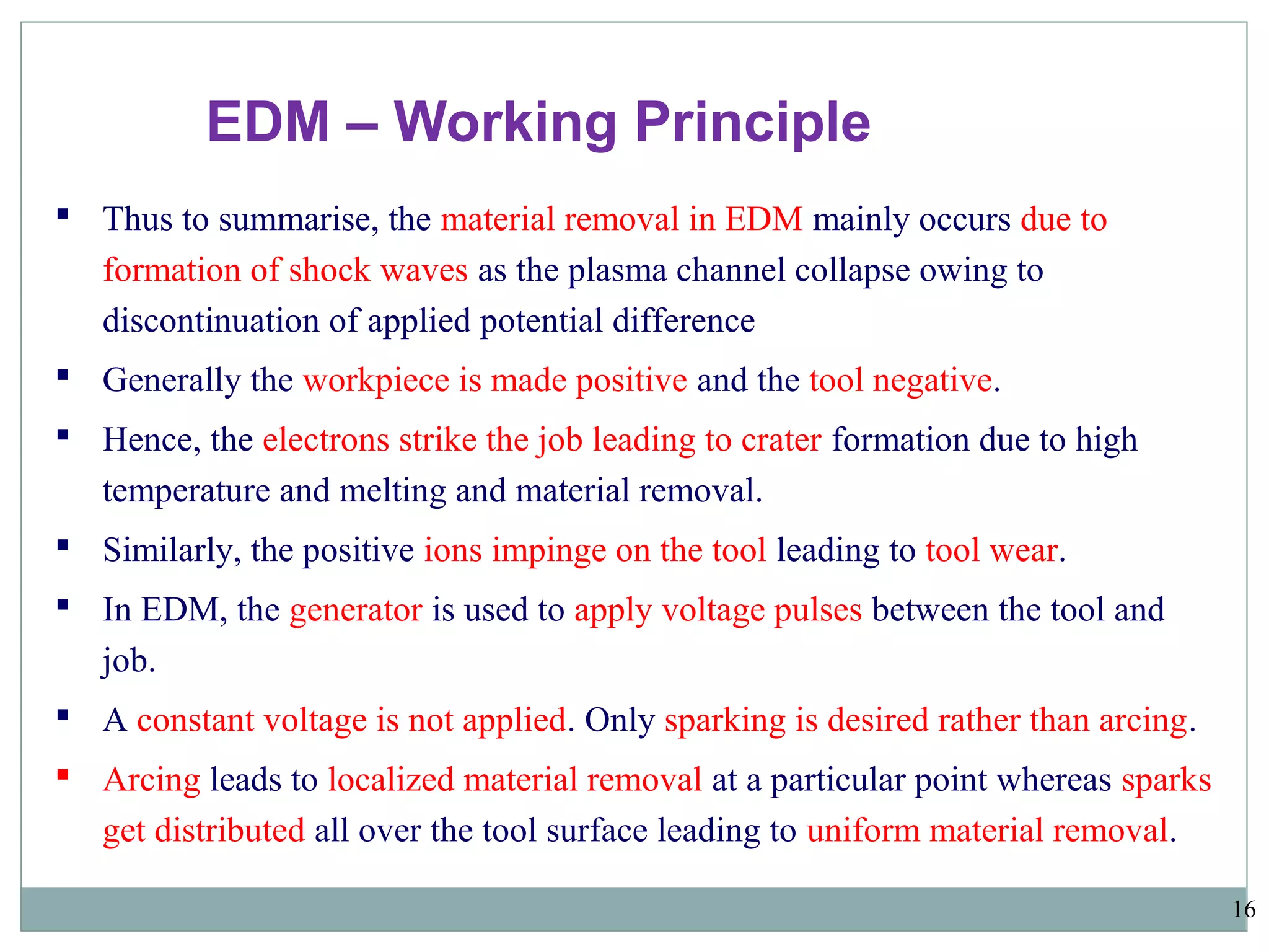 Electrical discharge machining | PPT