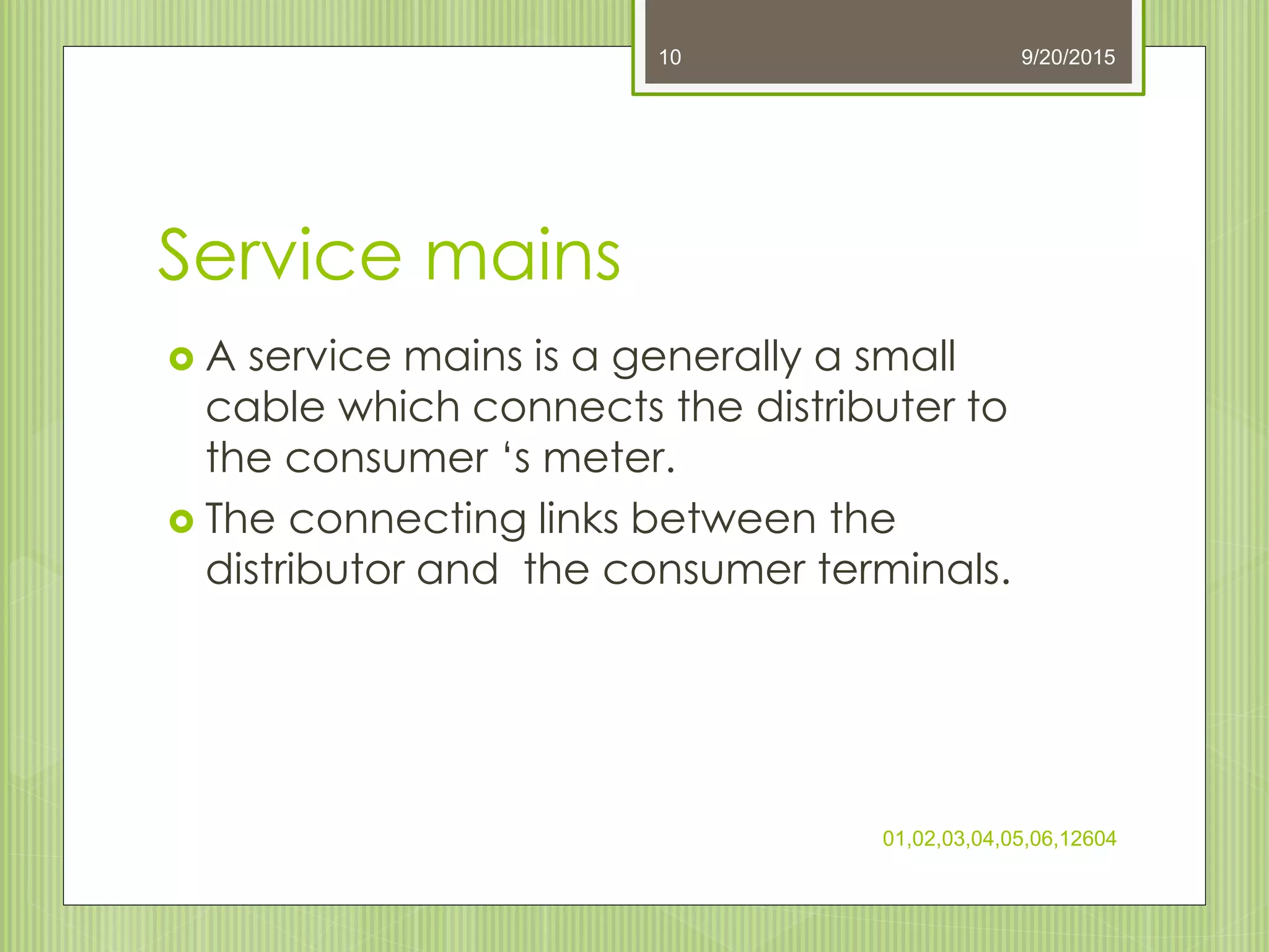 Electrical distribution system | PPTX